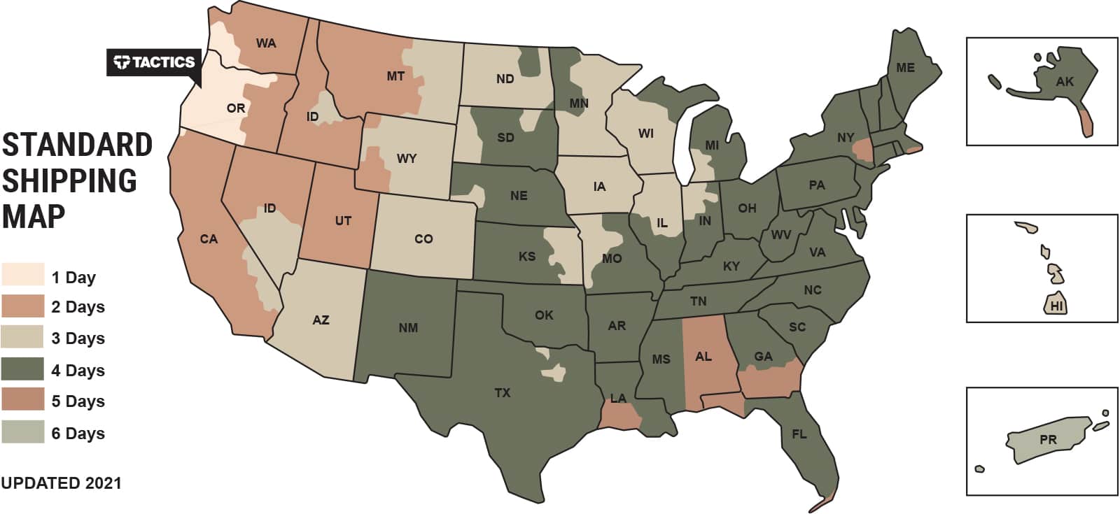 Shipping Options | Tactics