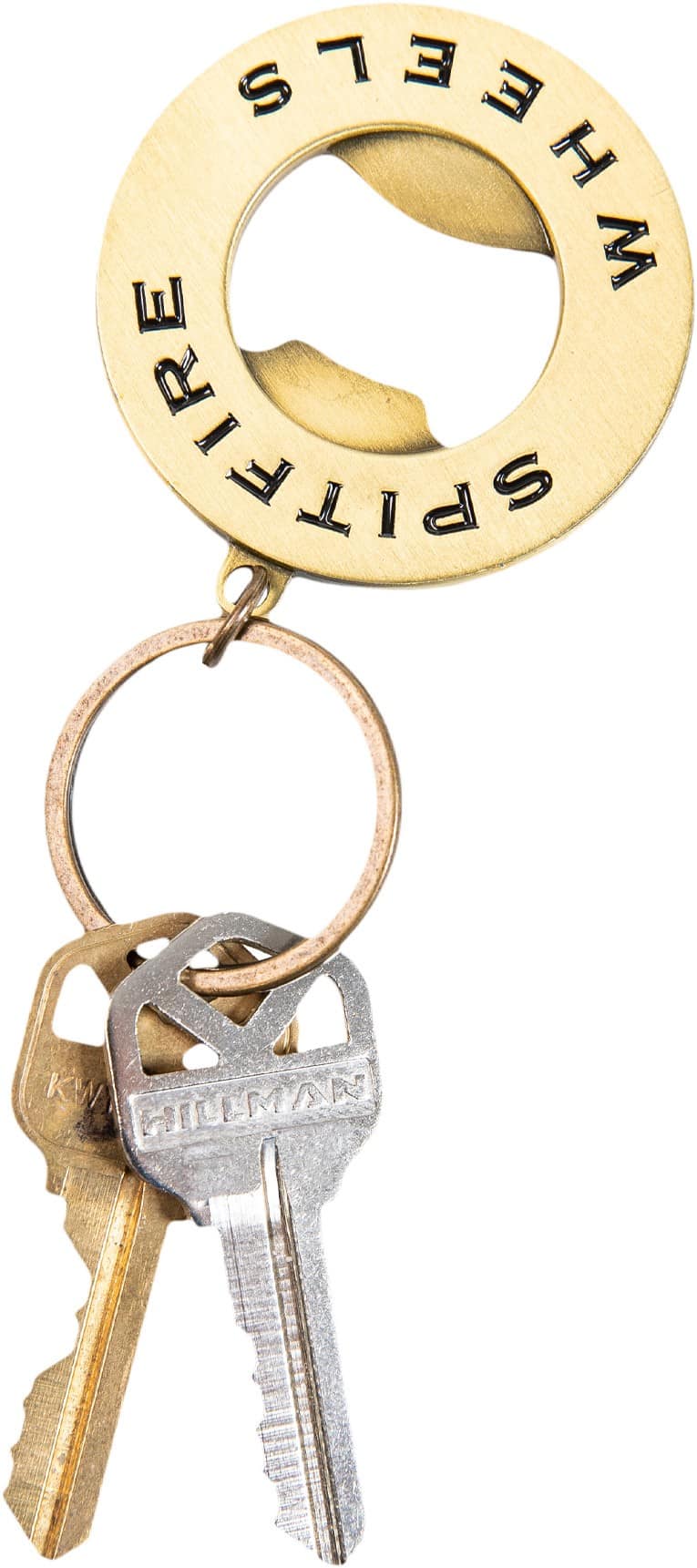 Spitfire Classic Swirl Keychain - antique brass/black | Tactics