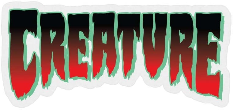 Creature Logo Horror 4.25" Sticker | Tactics