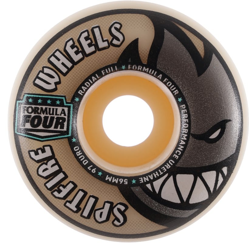 Spitfire Formula Four Radial Full Skateboard Wheels - natural (97d ...