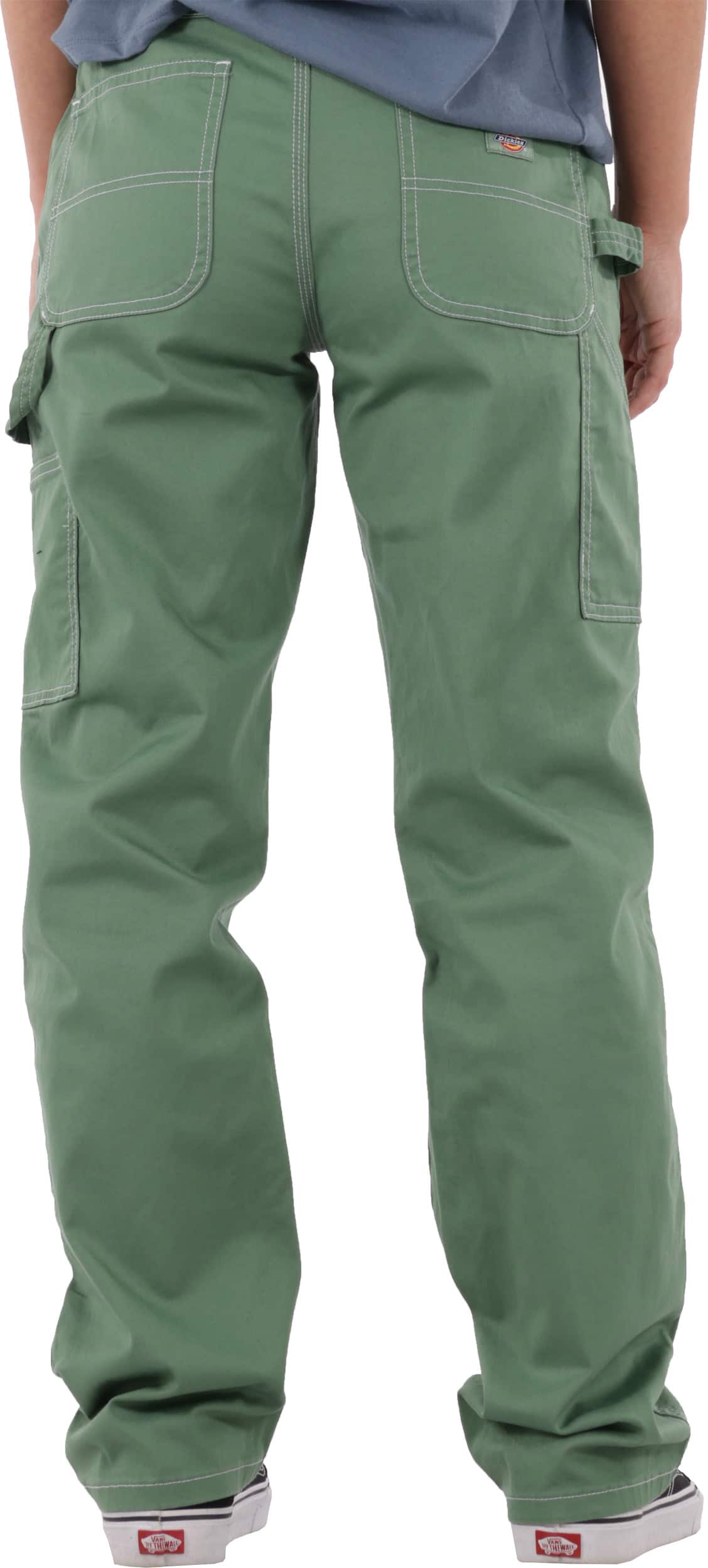 Dickies Women's Contrast Stitch Carpenter Pants - dark ivy | Tactics