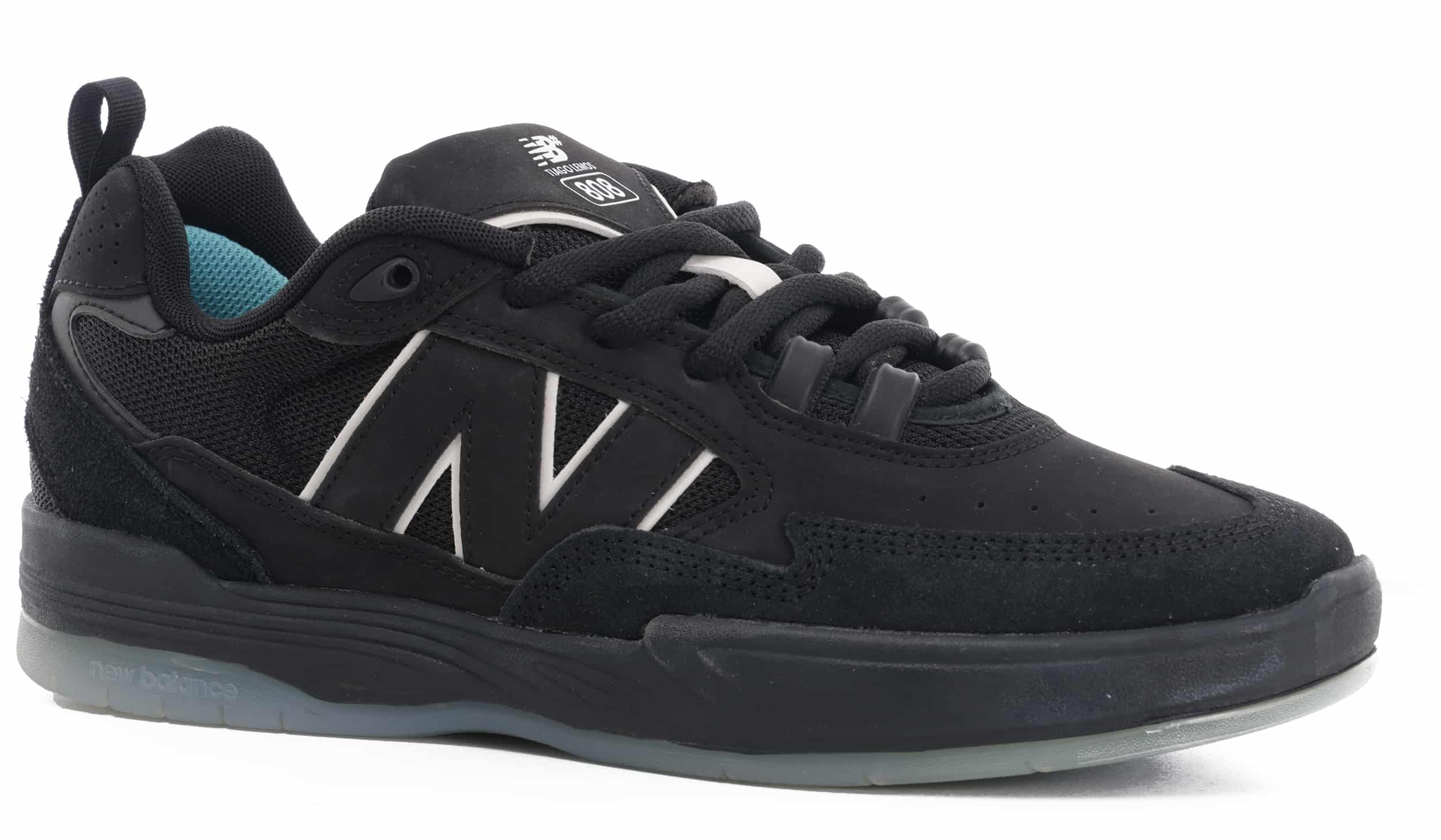 New Balance Numeric 808 Tiago Lemos Skate Shoes - black/black | Tactics