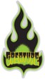 Creature Logo Flame 6.25" Sticker - red | Tactics