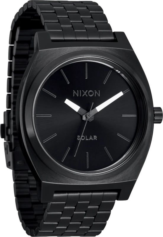 Nixon Time Teller Solar Watch - all black/white | Tactics