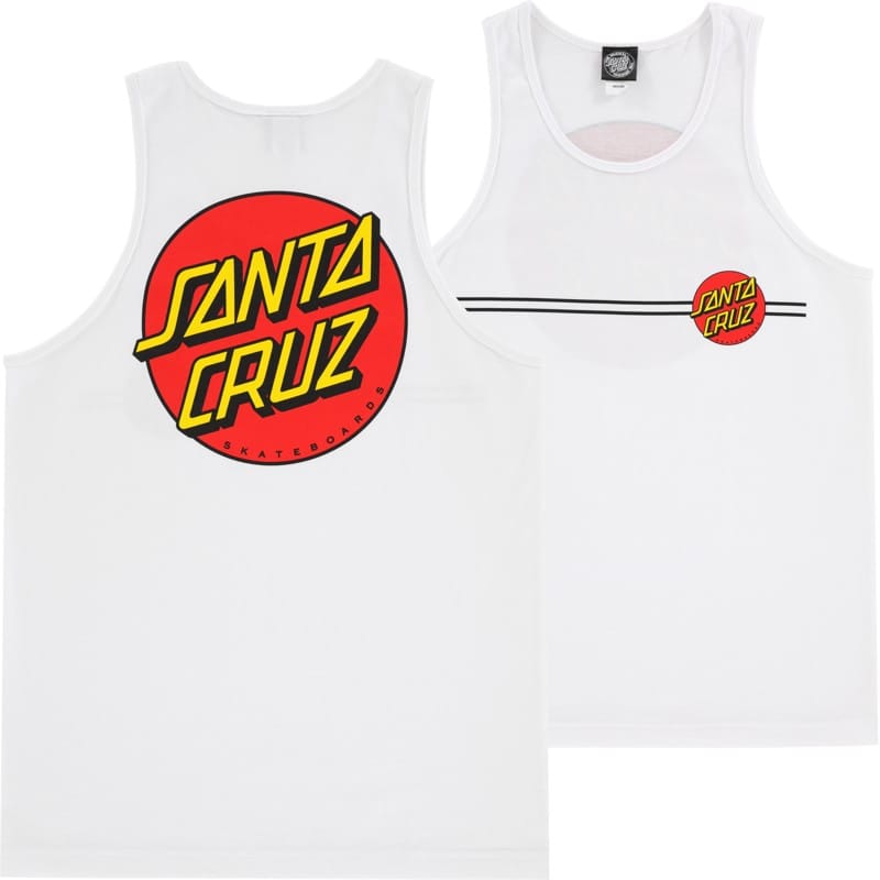 Santa Cruz Classic Dot Tank - white | Tactics