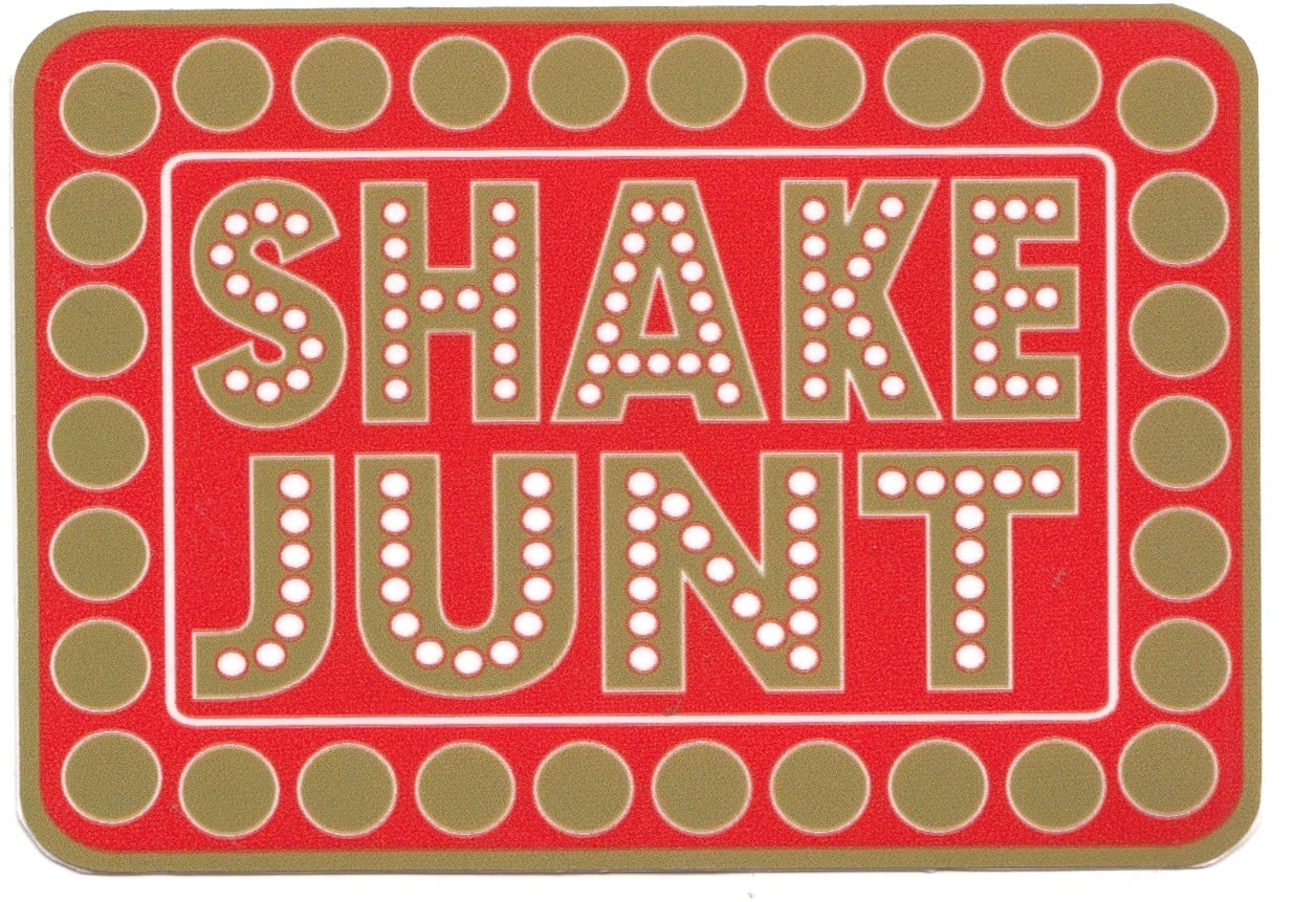 Shake Junt Box Logo Sticker - red/brown | Tactics Shake Junt Box Logo Sticker - red/brown | Tactics