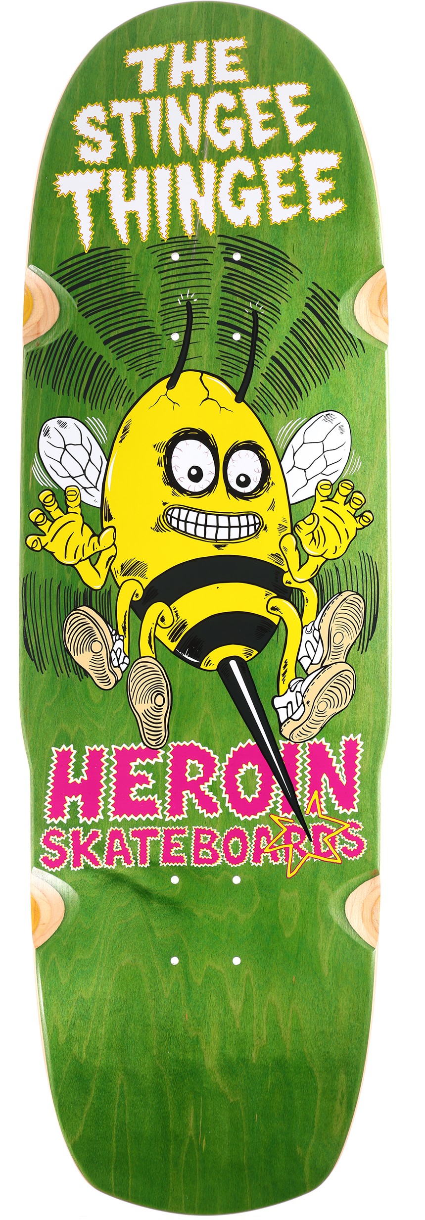 Heroin Stingee Thingee 9.8 Wheel Well Skateboard Deck | Tactics