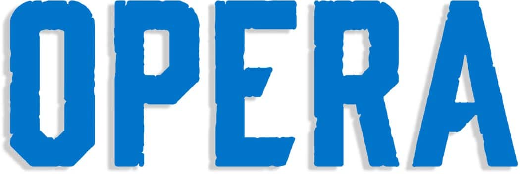 Opera Opera Die-Cut Sticker - blue | Tactics