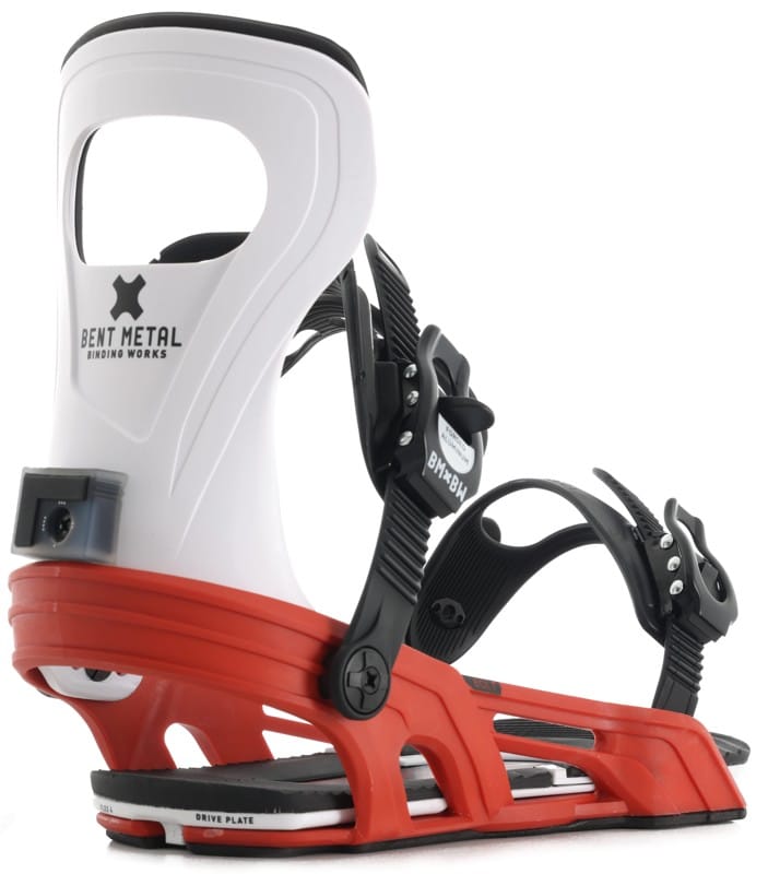 Bent Metal Bolt Snowboard Bindings 2024 - white/red | Tactics