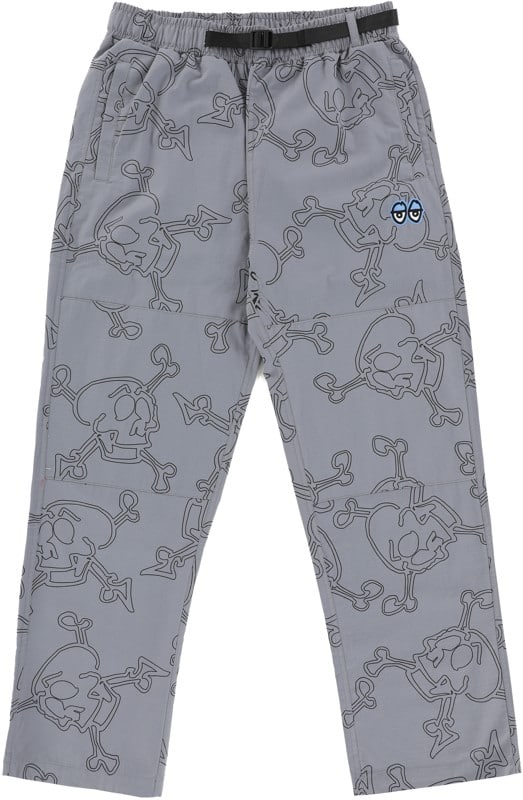 Krooked Style Eyes Ripstop Double Knee Pants - grey/black | Tactics
