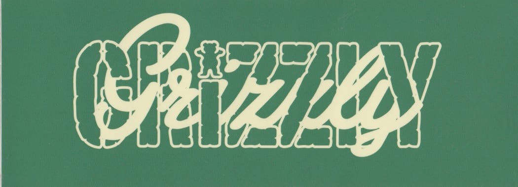 Grizzly XL Stamp 8" Sticker - stamp script | Tactics