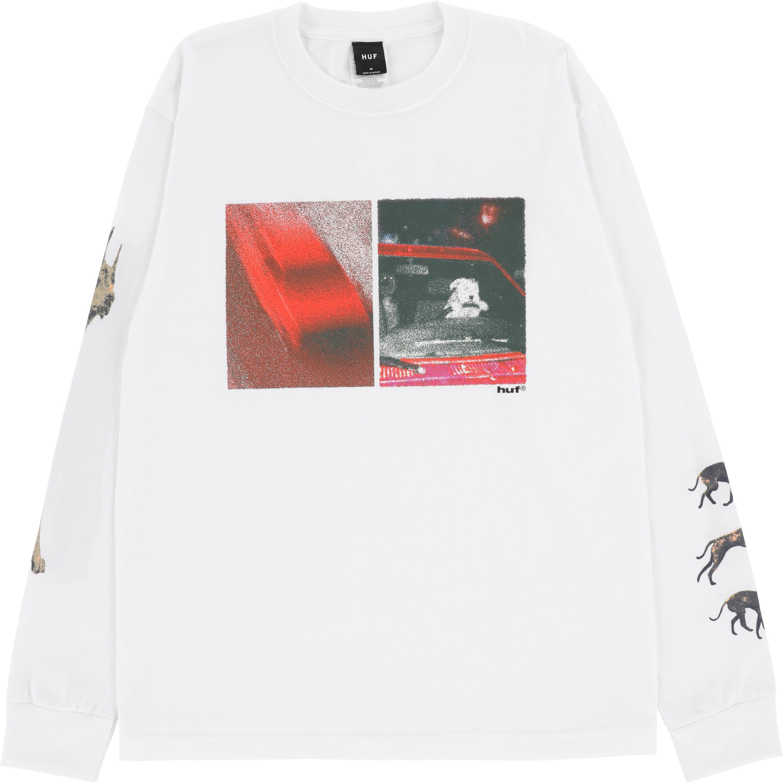 HUF Red Means Go L/S T-Shirt - white | Tactics HUF Red Means Go L/S T-Shirt - white | Tactics