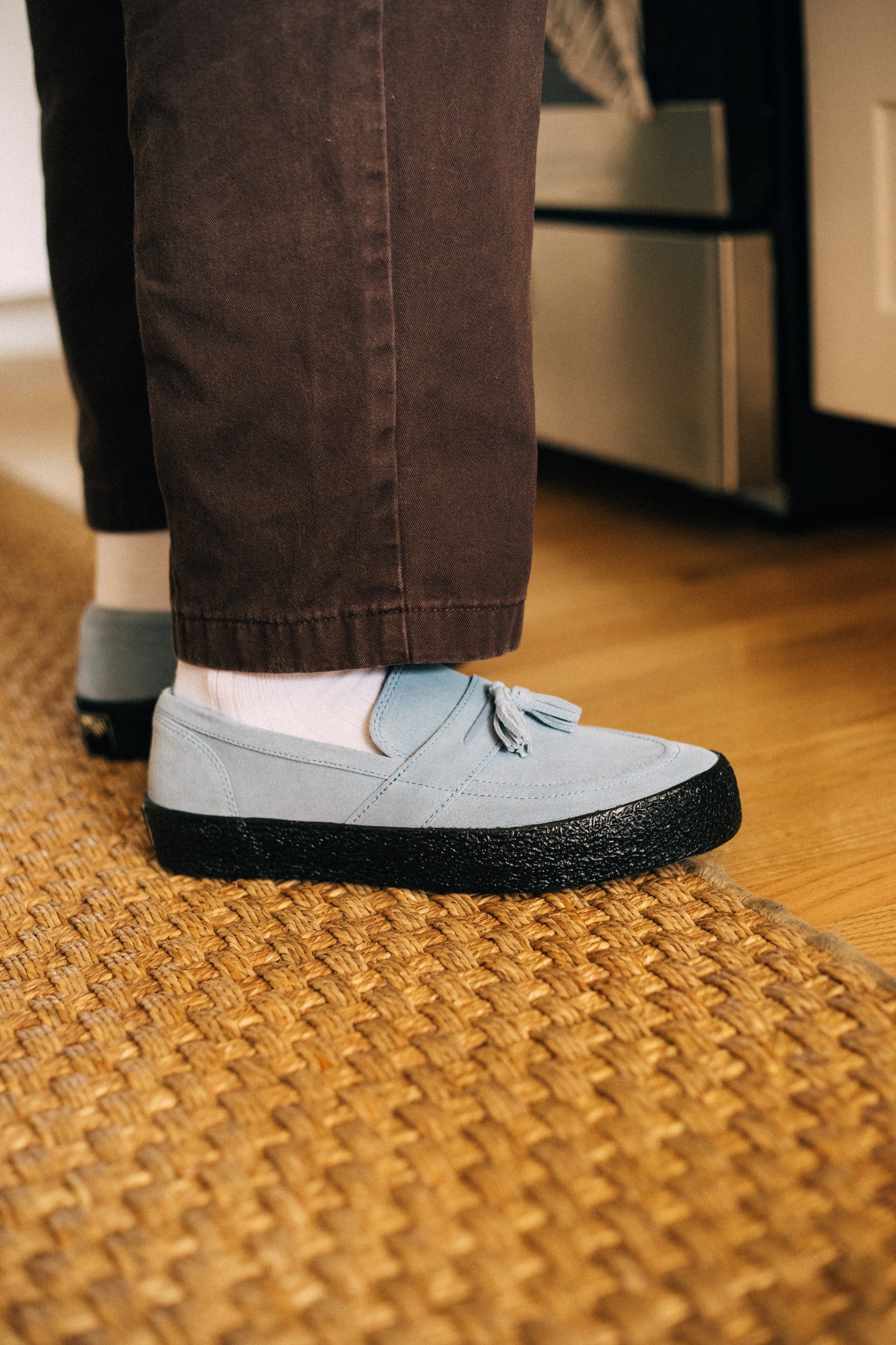 Last Resort AB VM005 - Loafer Skate Shoes - light blue/black | Tactics
