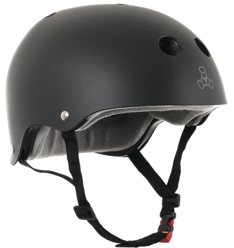 Triple Eight THE Certified Sweatsaver Skate Helmet - black matte | Tactics