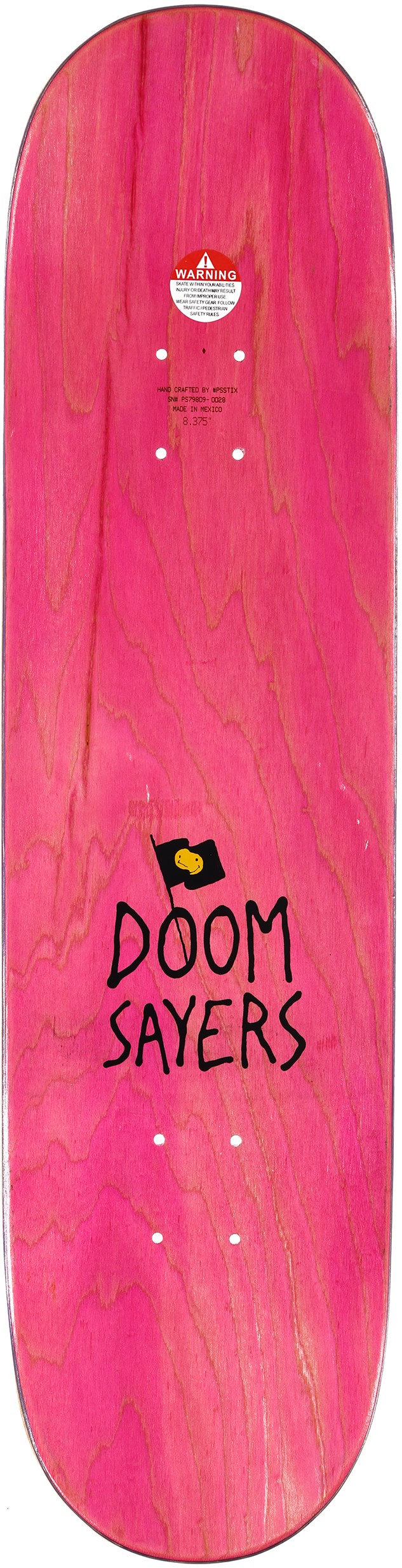 Doom Sayers Club Skull Flag 8.3 Skateboard Deck | Tactics