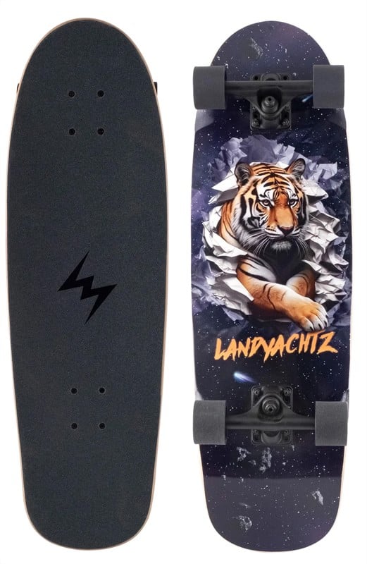 Landyachtz Tug Boat 30" Complete Cruiser Skateboard - space tiger | Tactics