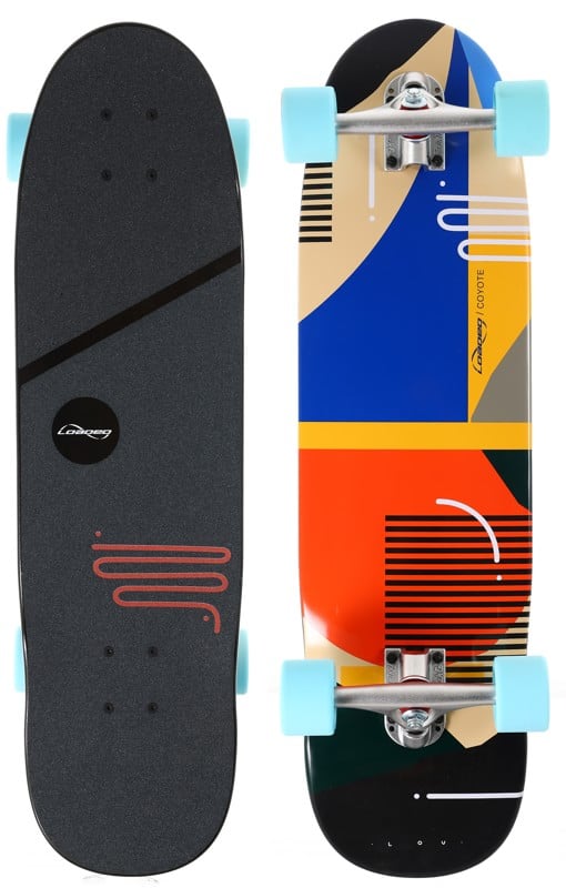 Loaded Coyote 30.75" Complete Cruiser Skateboard - silver trucks/blue ...