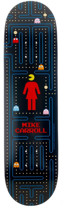 Girl Carroll Pac-Man x Girl Special Edition 8.5 Skateboard Deck | Tactics