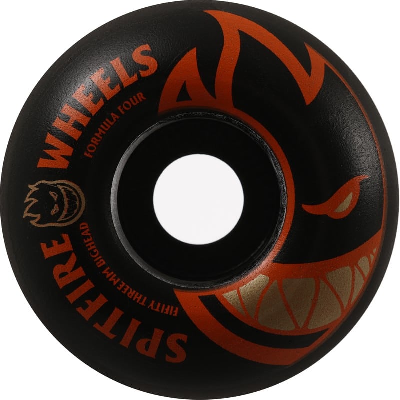 Spitfire Devil's Night Formula Four Bighead Skateboard Wheels - black ...
