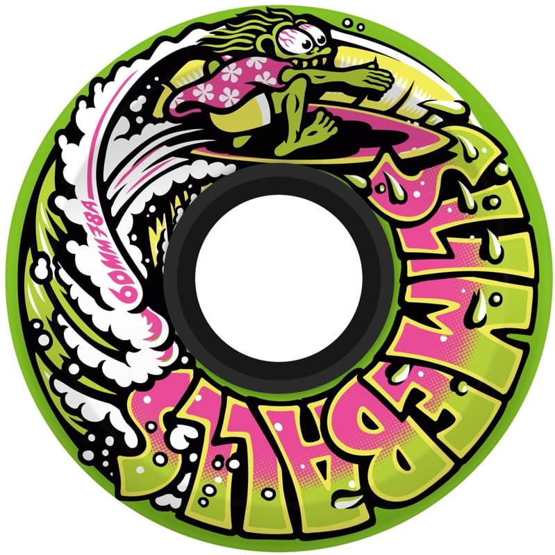 Slime Balls Slime Surfer OG Slime Cruiser Skateboard Wheels - green ...