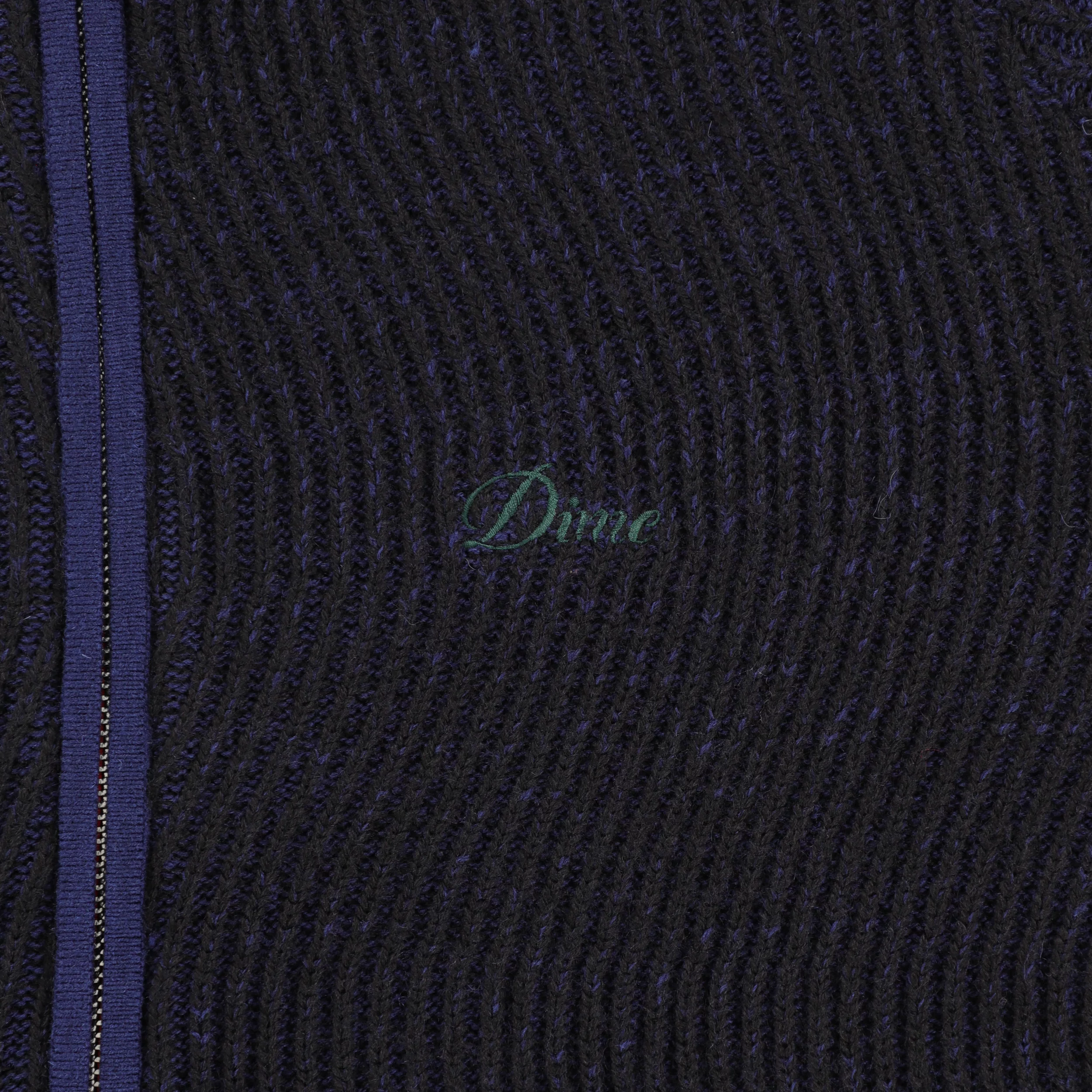 Dime Double Zipper Knit Sweater - navy | Tactics Dime Double Zipper Knit Sweater - navy | Tactics
