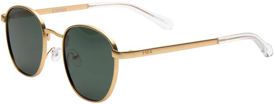 I-Sea Cooper Polarized Sunglasses - gold/green polarized lens | Tactics