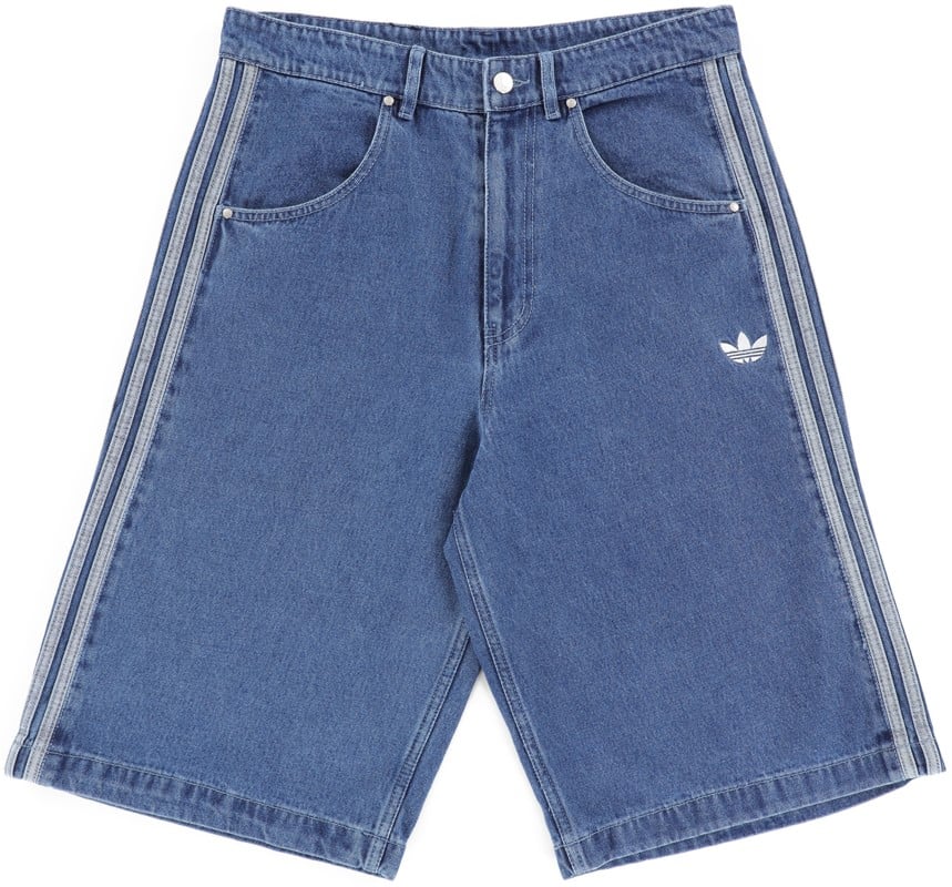 Adidas Adicolor Denim Firebird Shorts - medium denim blue | Tactics