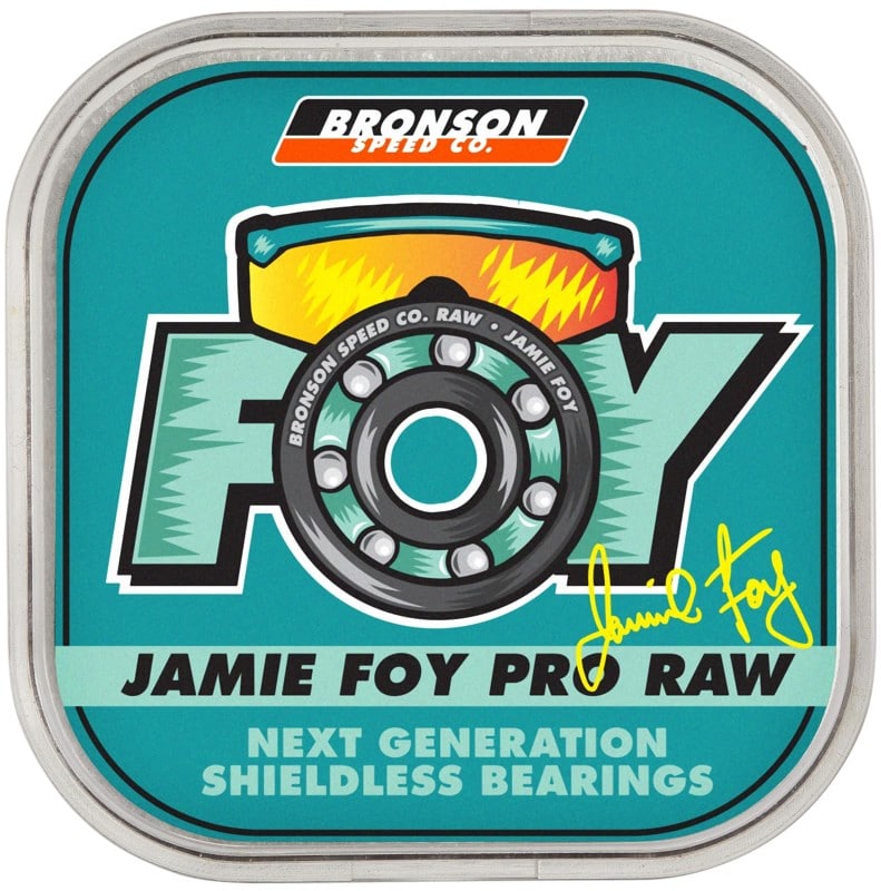 Bronson Speed Co. Foy Pro Raw Skateboard Bearings | Tactics