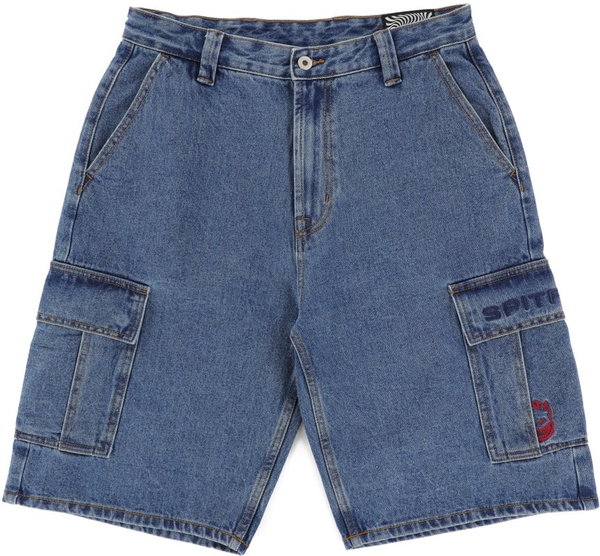 Spitfire Classic '87 Denim Cargo Shorts - light stone wash | Tactics
