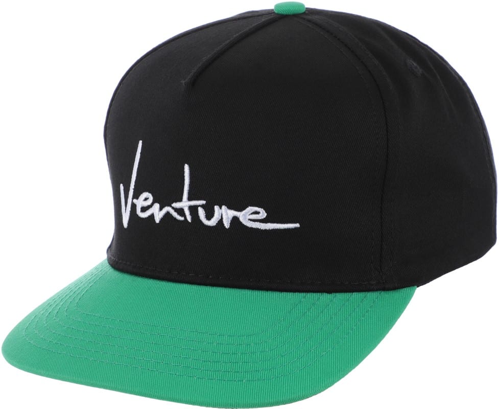 Venture Basic '92 Snapback Hat - black/green | Tactics