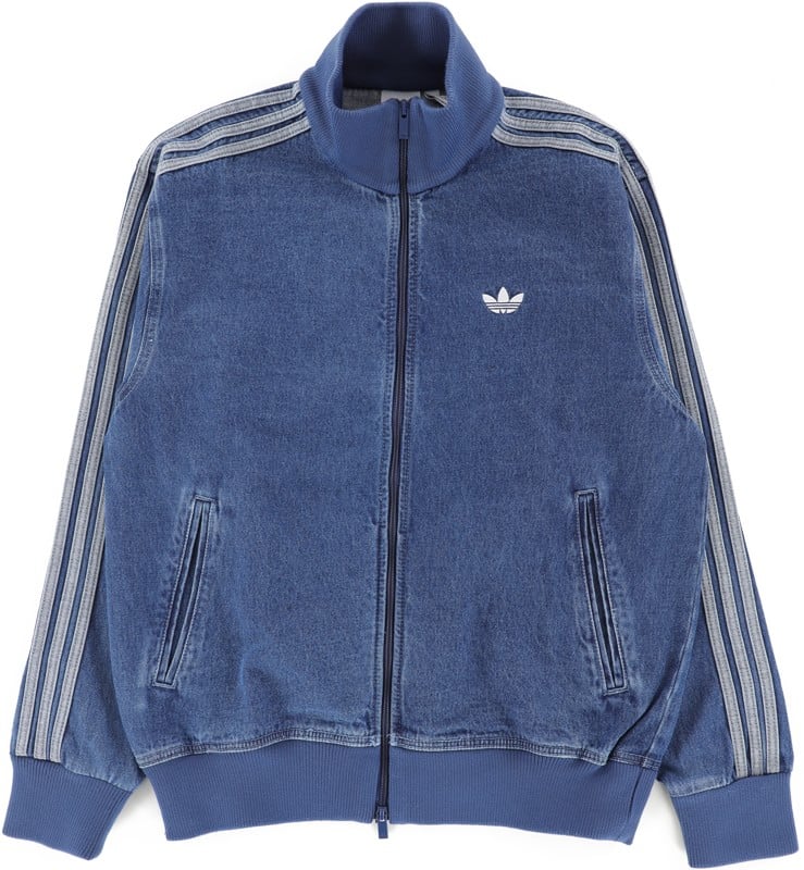 Adidas Adicolor Denim Firebird Track Jacket - medium denim blue | Tactics