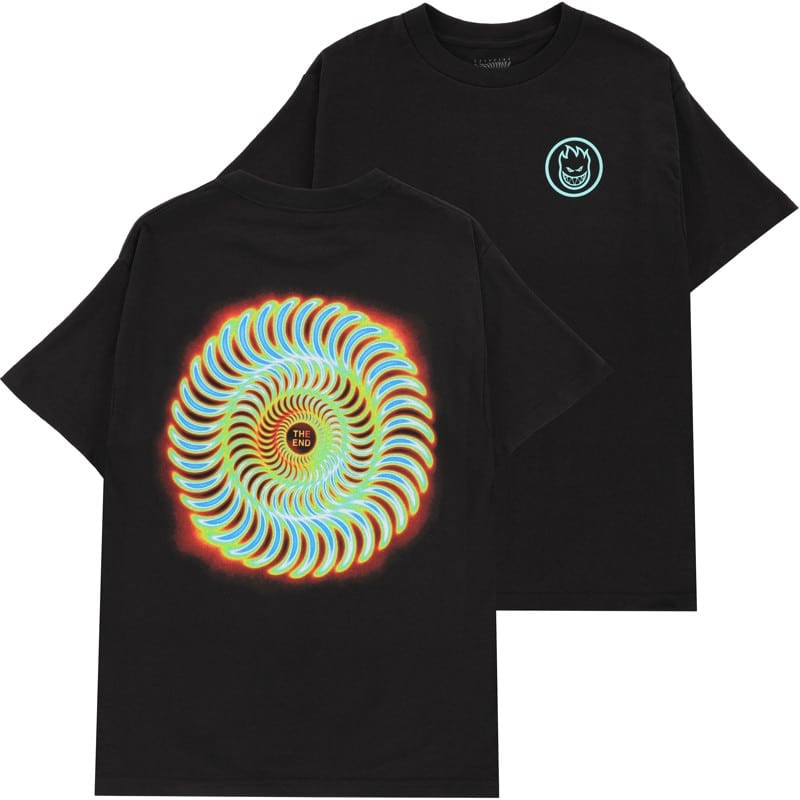 Spitfire Radioactive Classic Swirl T-Shirt - black | Tactics