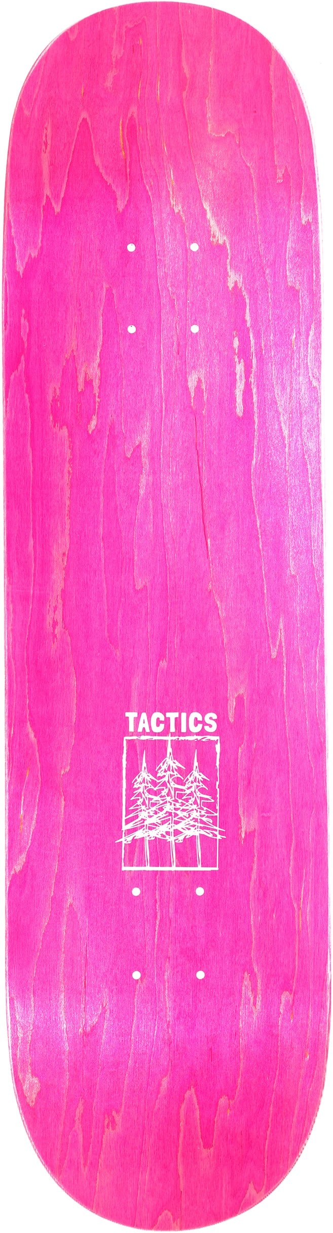 Tactics Trees Skateboard Deck - pink
