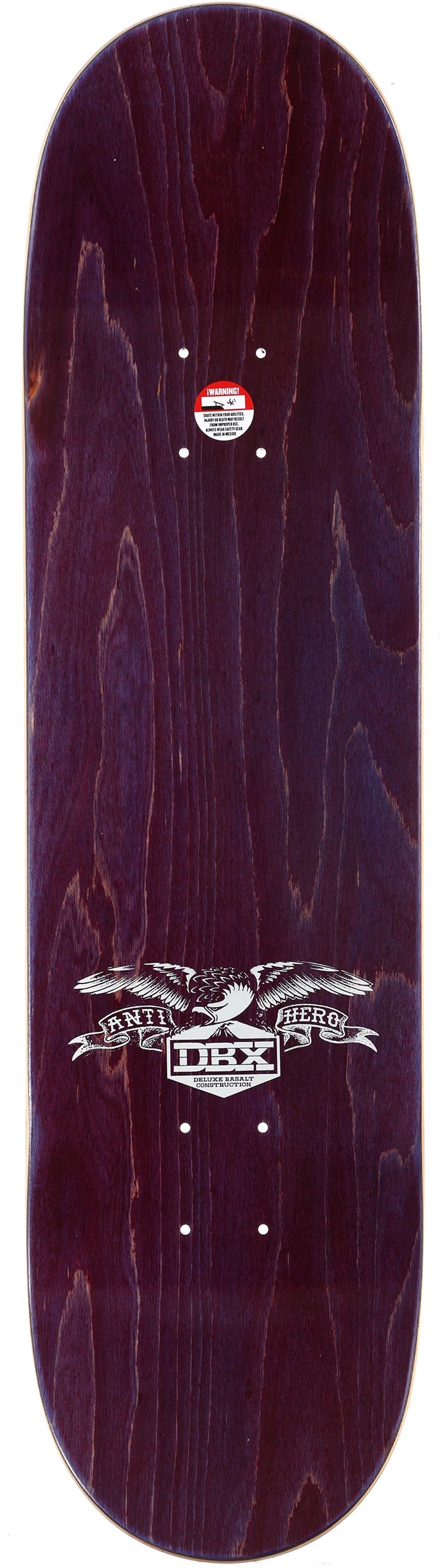 Anti-Hero DBX Eagle 8.5 Basalt Skateboard Deck - black | Tactics