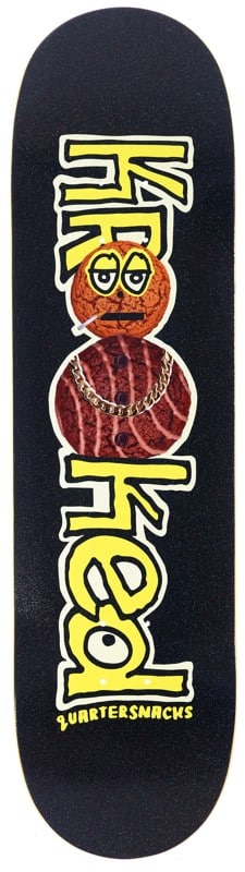 Krooked Quarter Snacks Snackman 8.5 Skateboard Deck - black | Tactics