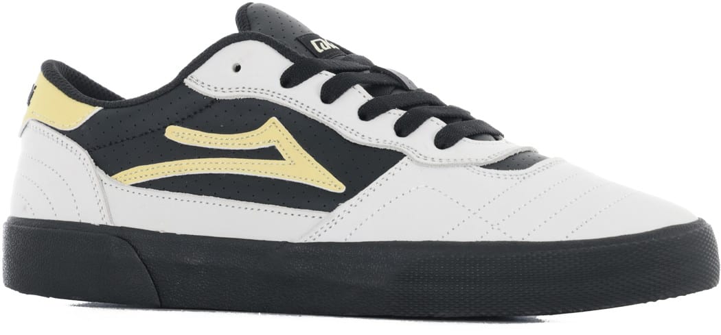 Lakai Cambridge Skate Shoes - white/banana/black | Tactics