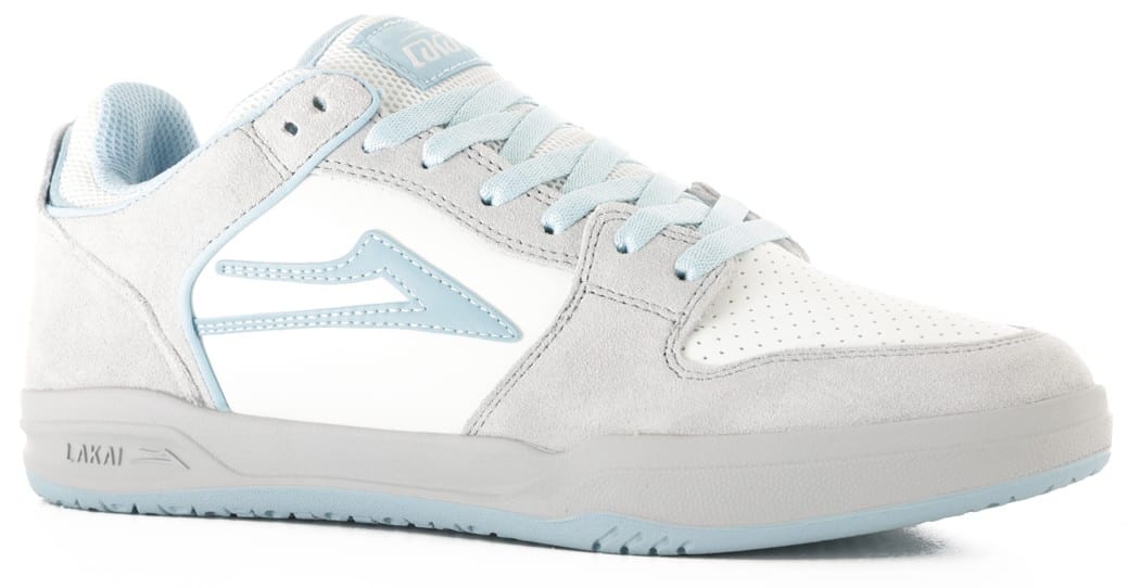 Lakai Telford Low Skate Shoes - grey suede/desaturated blue | Tactics